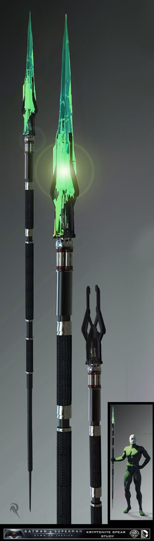 Kryptonite spear concept art | Cultjer
